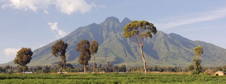 The 8 Virunga Volcano Mountains/Virunga Massif in Africa